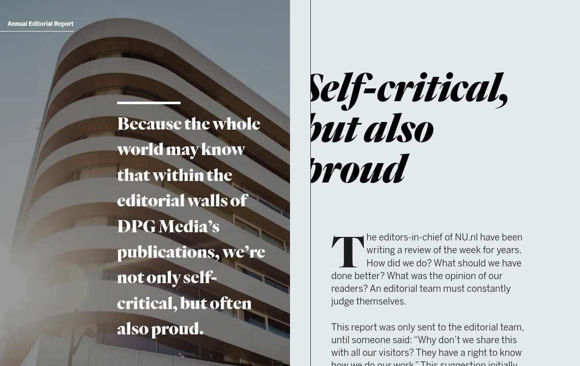 Preface - DPG Media Annual Editorial Report 2024